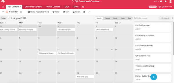 Using Airtable for Record Keeping as a Blogger - Mary Woita Creative
